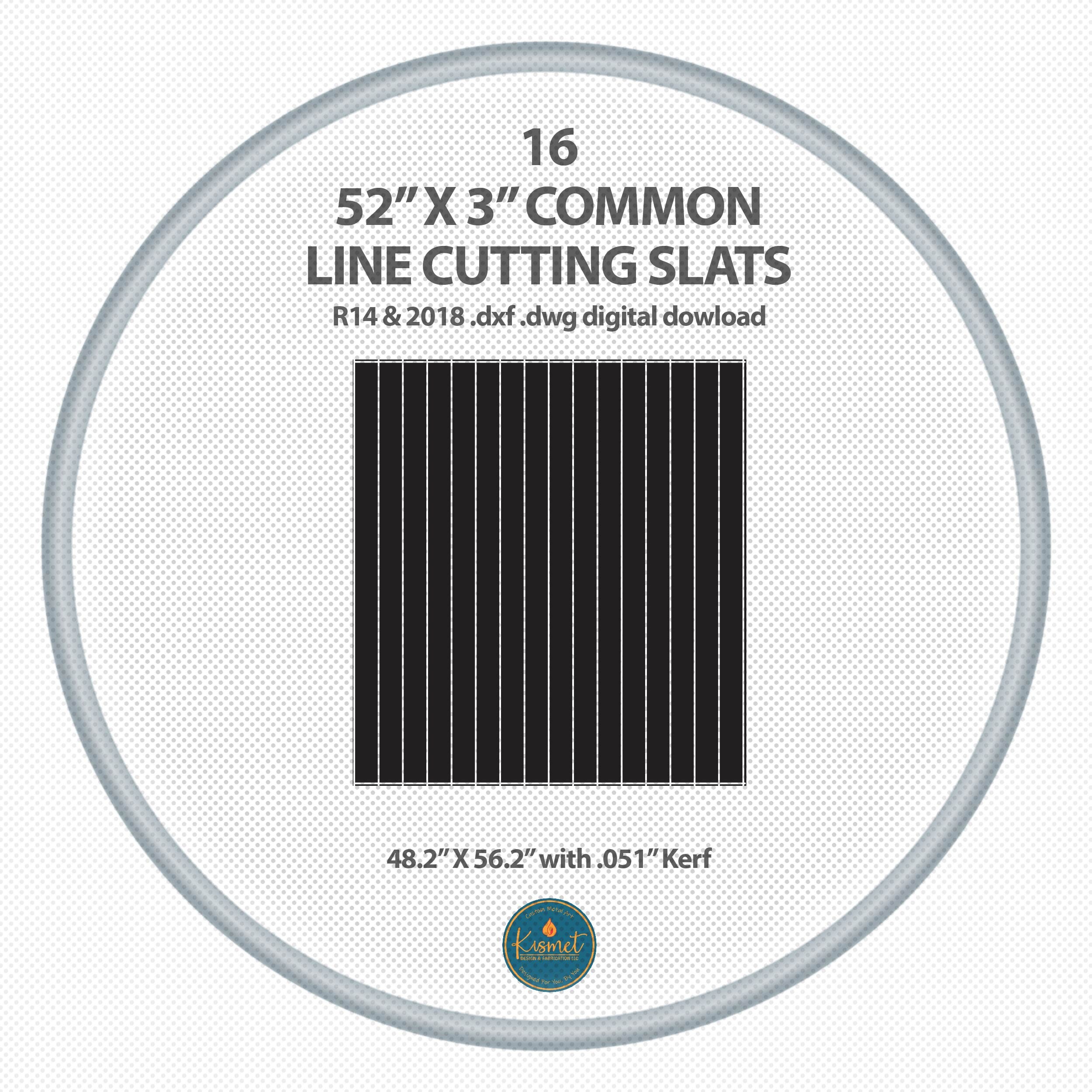 Common Line Cutting Slats Dxf Files for Cnc Plasma, Replacement Slats Svg Files for Laser ...