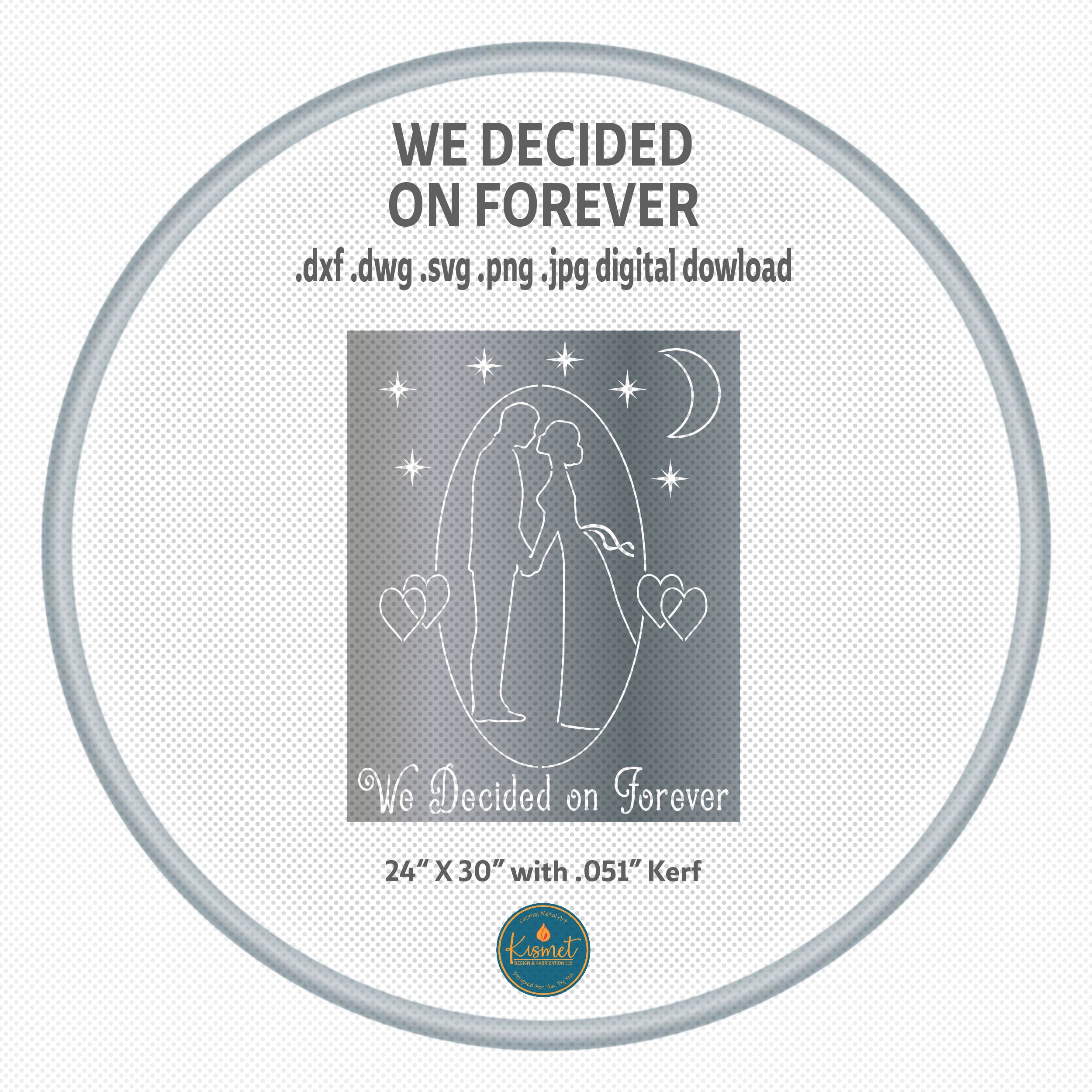 Wedding Sign SVG: CNC Plasma DXF, Laser Cut File, Cricut Waterjet ...