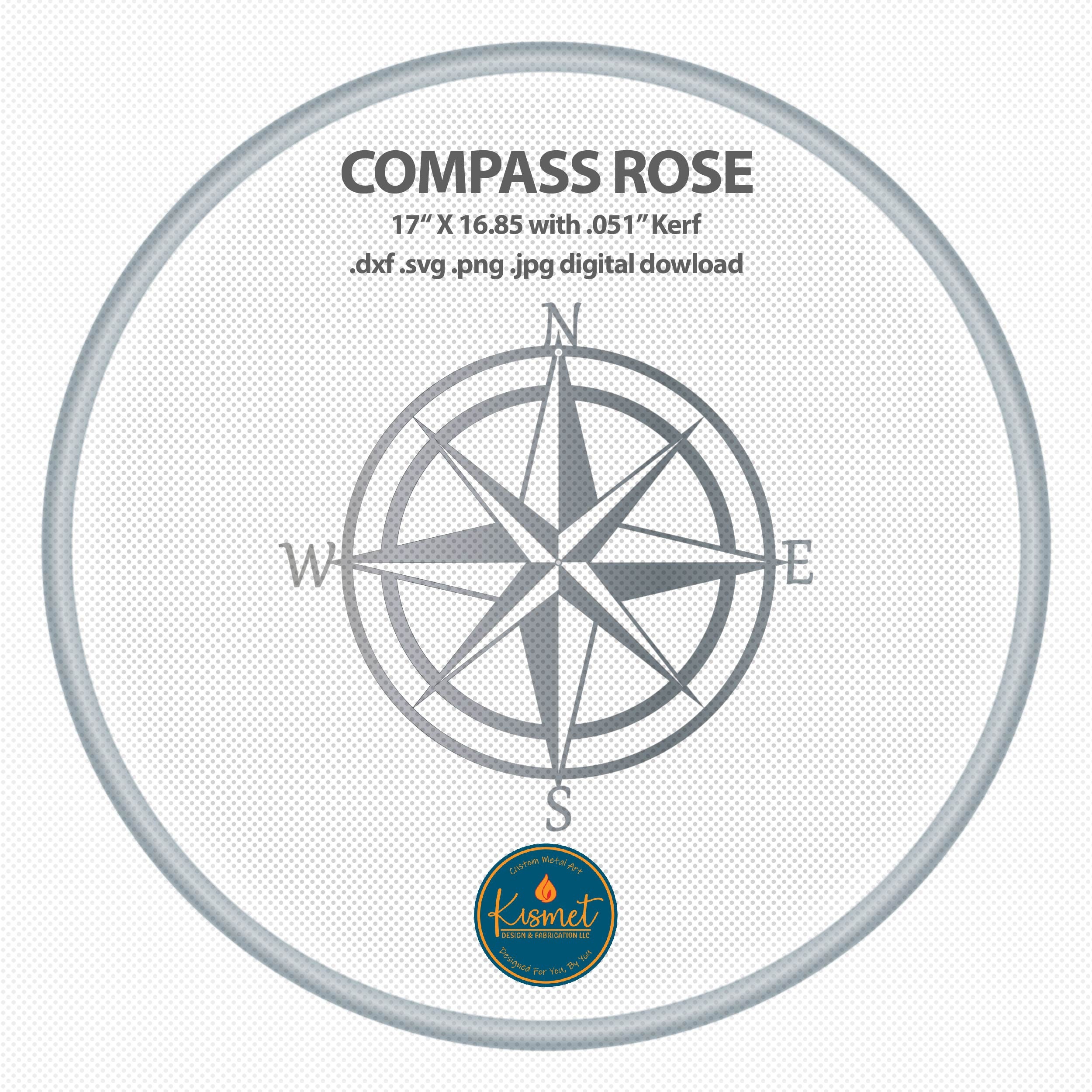 Compass Sign Dxf Files for Cnc Plasma Cutter, Adventure Sign Dxf Cut ...