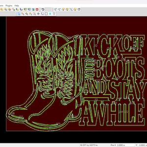 Cowboy Boots SVG Laser Cut File, Western DXF Files CNC Plasma, Xtool ...