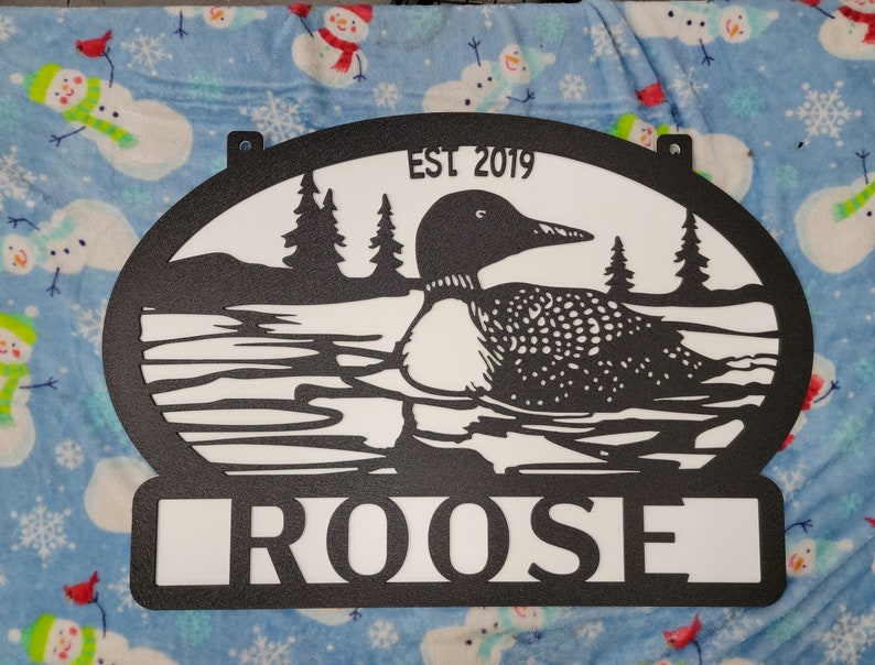 Loon Sign SVG, Laser Cut File, CNC Plasma Cutting DXF File, Cricut, Png ...