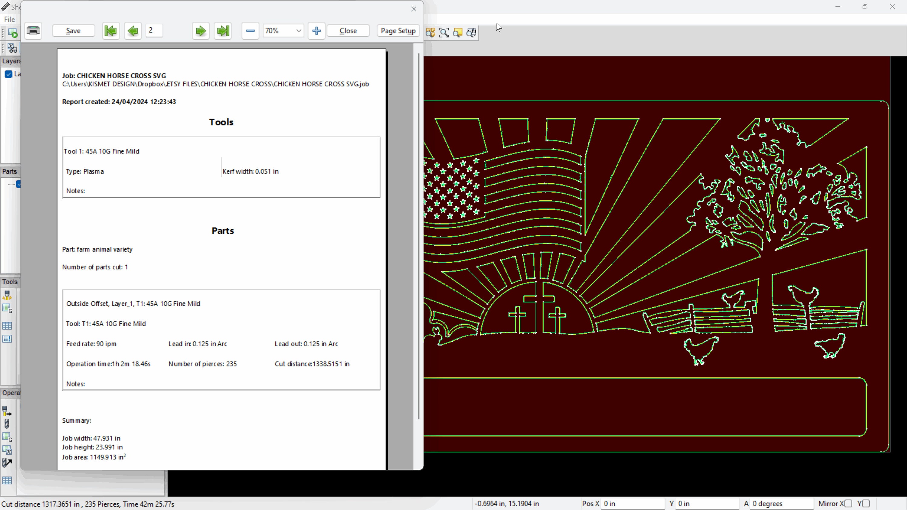 Farm Scene Dxf File for Cnc Plasma File, Horse Farm Svg Files for Laser ...