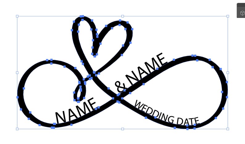 Infinity Symbol With Heart Dxf Files for Plasma Cutters - Etsy