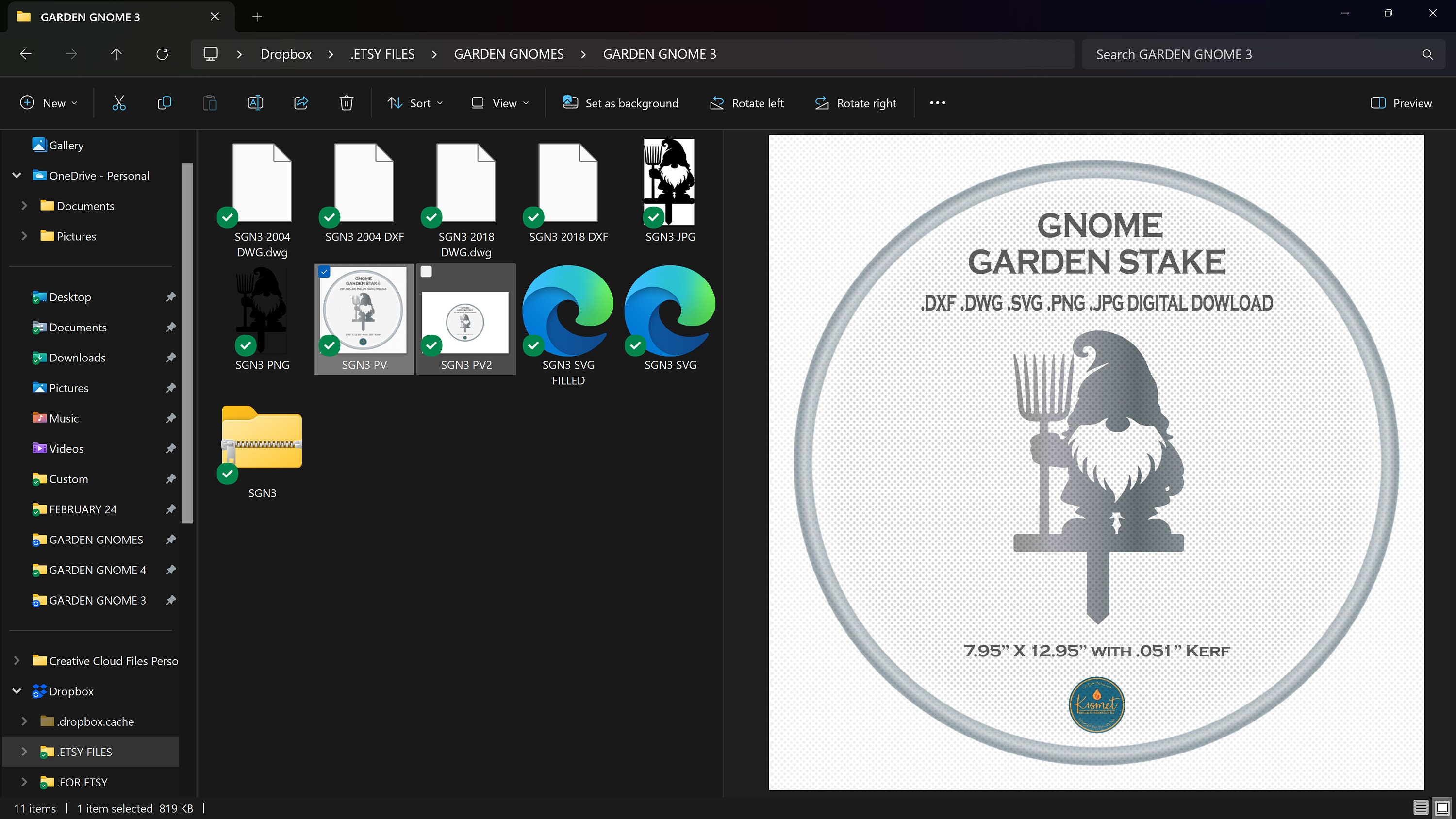 Garden Art Cut File for Cnc Plasma Cutter, Gnome Dxf File for Plasma ...