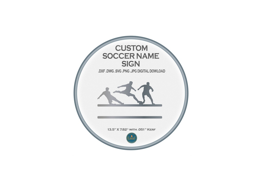 Soccer Dxf File for Cnc Plasma, Sports Dxf Cut File for Plasma Cutting ...