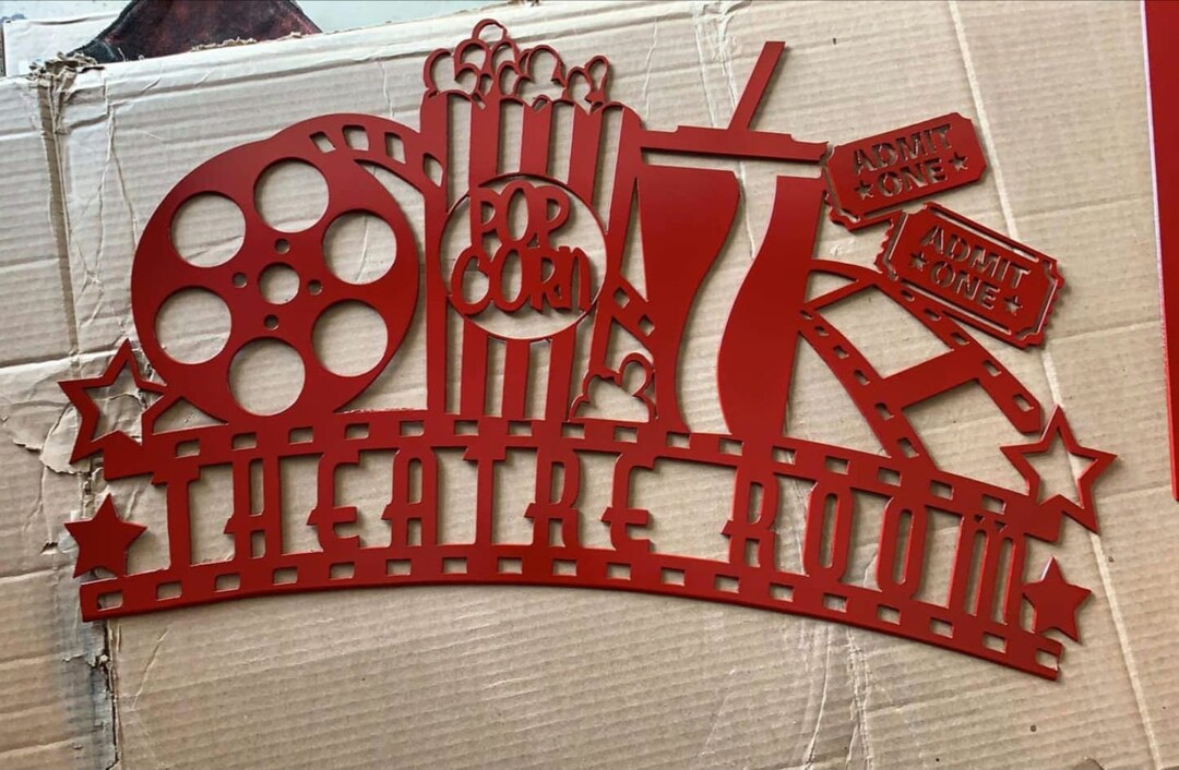 Theatre Room Dxf File for Cnc Plasma, Kismet Cut Ready DXF, Movie Room ...