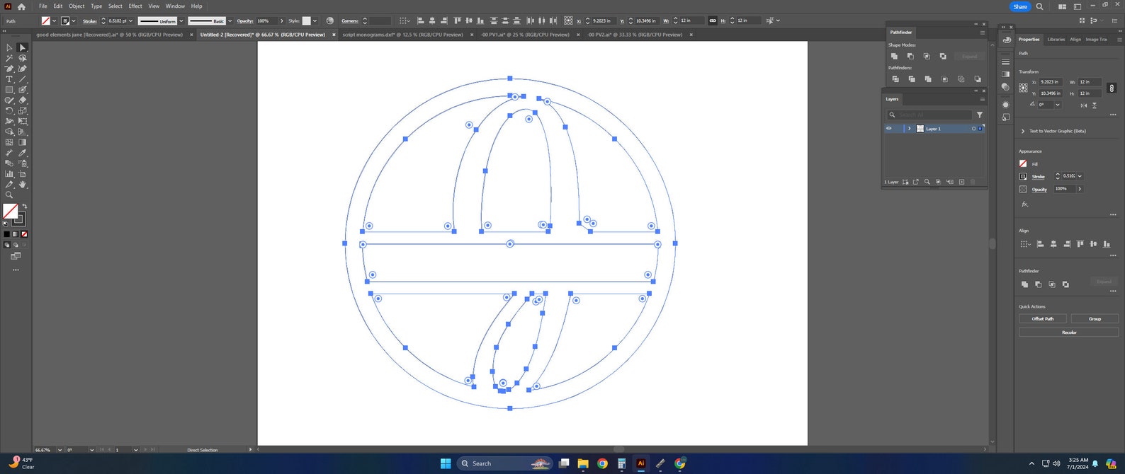 Split Letter Monogram Svg Files for Laser Cut Signs, Letter J Monogram ...