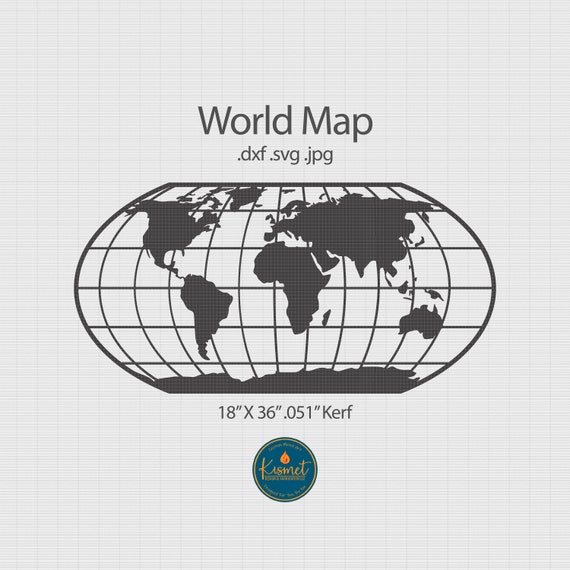 World Map Globe Svg Filedxf Filelaser Cut Filecnc Route, 55% OFF