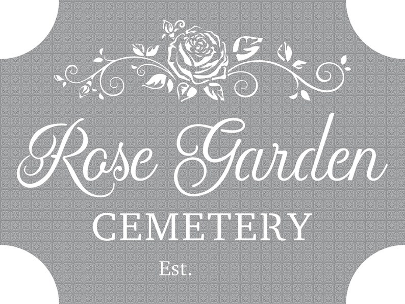 Metal Garden Sign Dxf Files for Plasma, Cemetery Sign Svg Files for ...