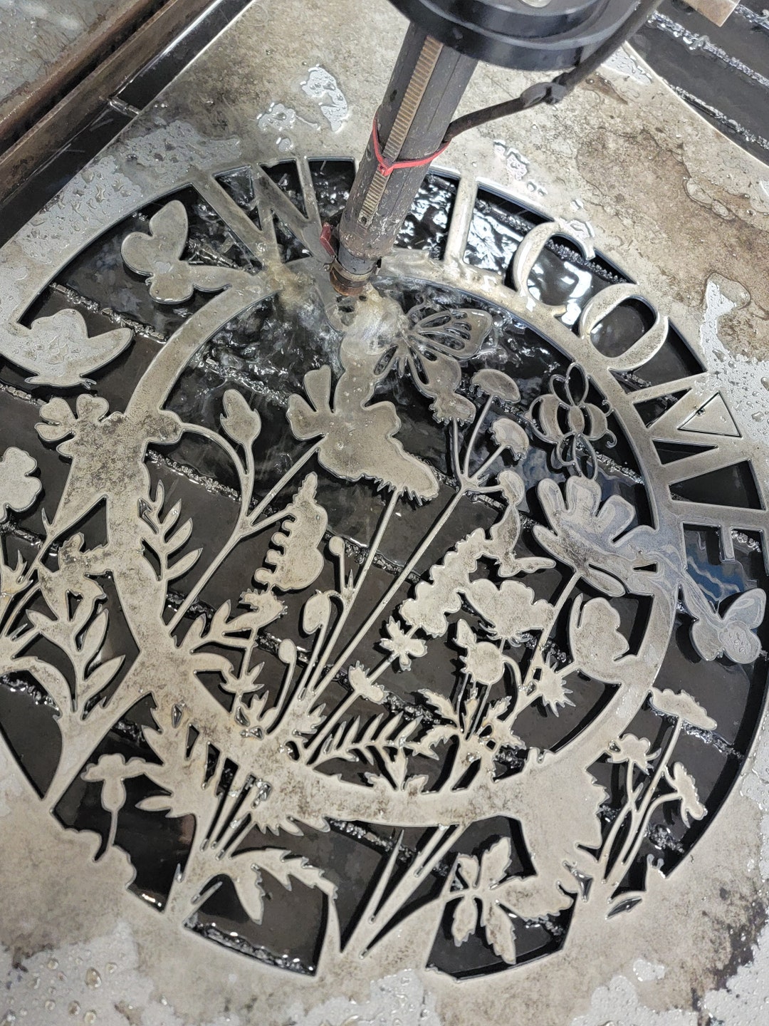 Wildflower Sign Svg File for Cnc Plasma Cutting, Personalized Flower ...