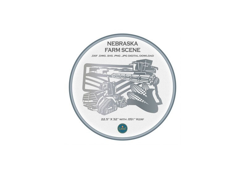Nebraska Farm Sign, DXF SVG PNG, Plasma Laser Xtool Cut Files (download ...