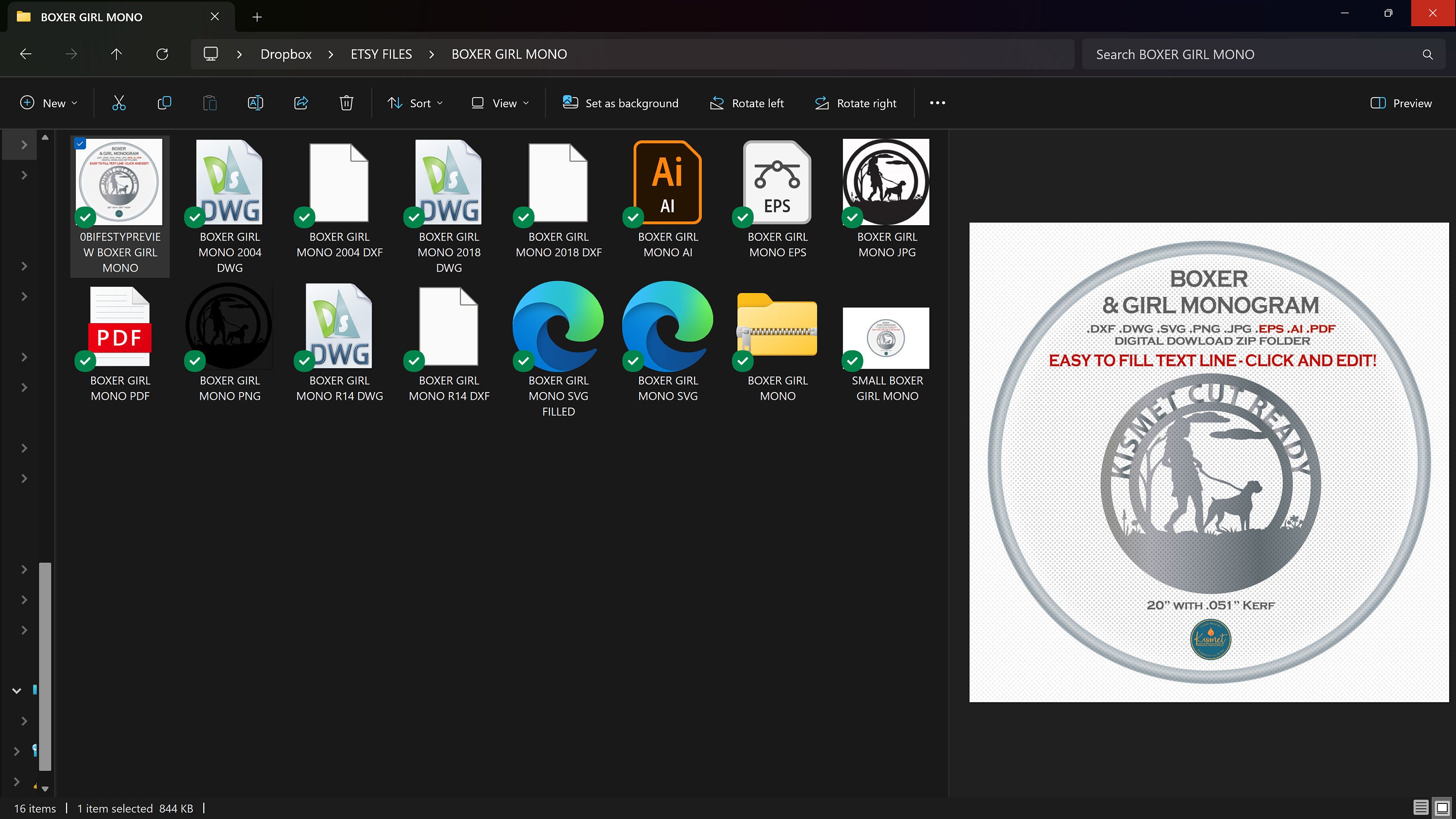 Personalized Boxer Dog Gift Dxf Files for Cnc Plasma Cutting, Girl With ...