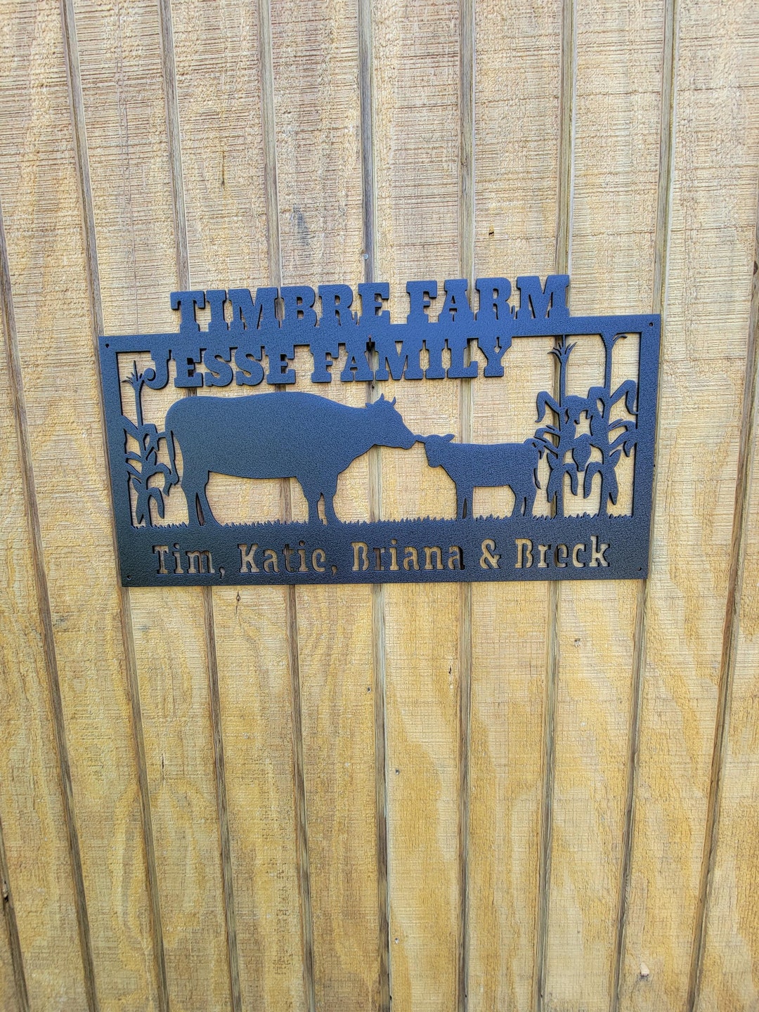 Farm Scene Dxf Files for Cnc Plasma Cutting, Cow and Calf Svg Files for ...