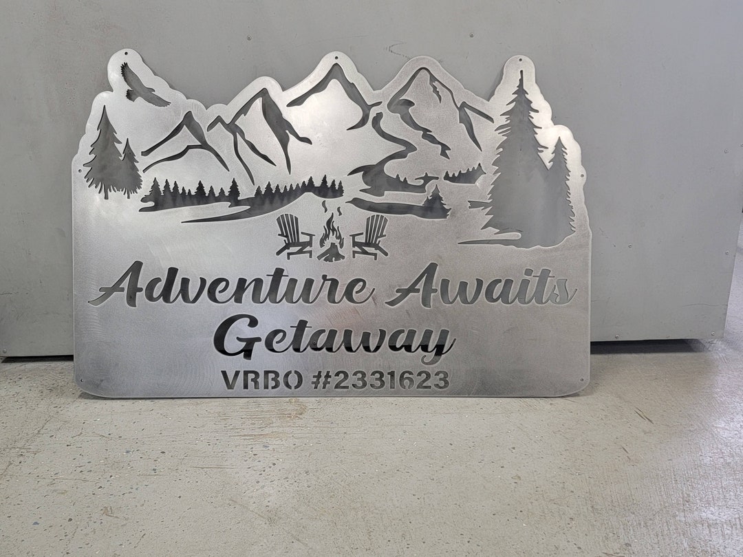 Mountain Scene Plasma Dxf File for Cnc Plasma Cutting, Mountain Camping ...