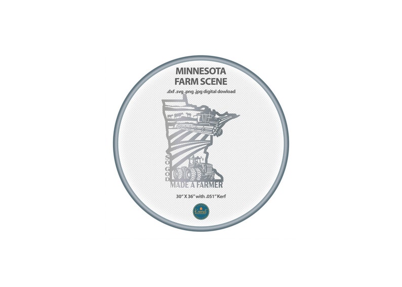 Minnesota Farm Sign, DXF SVG PNG, Cnc Plasma Laser Cut File Xtool ...