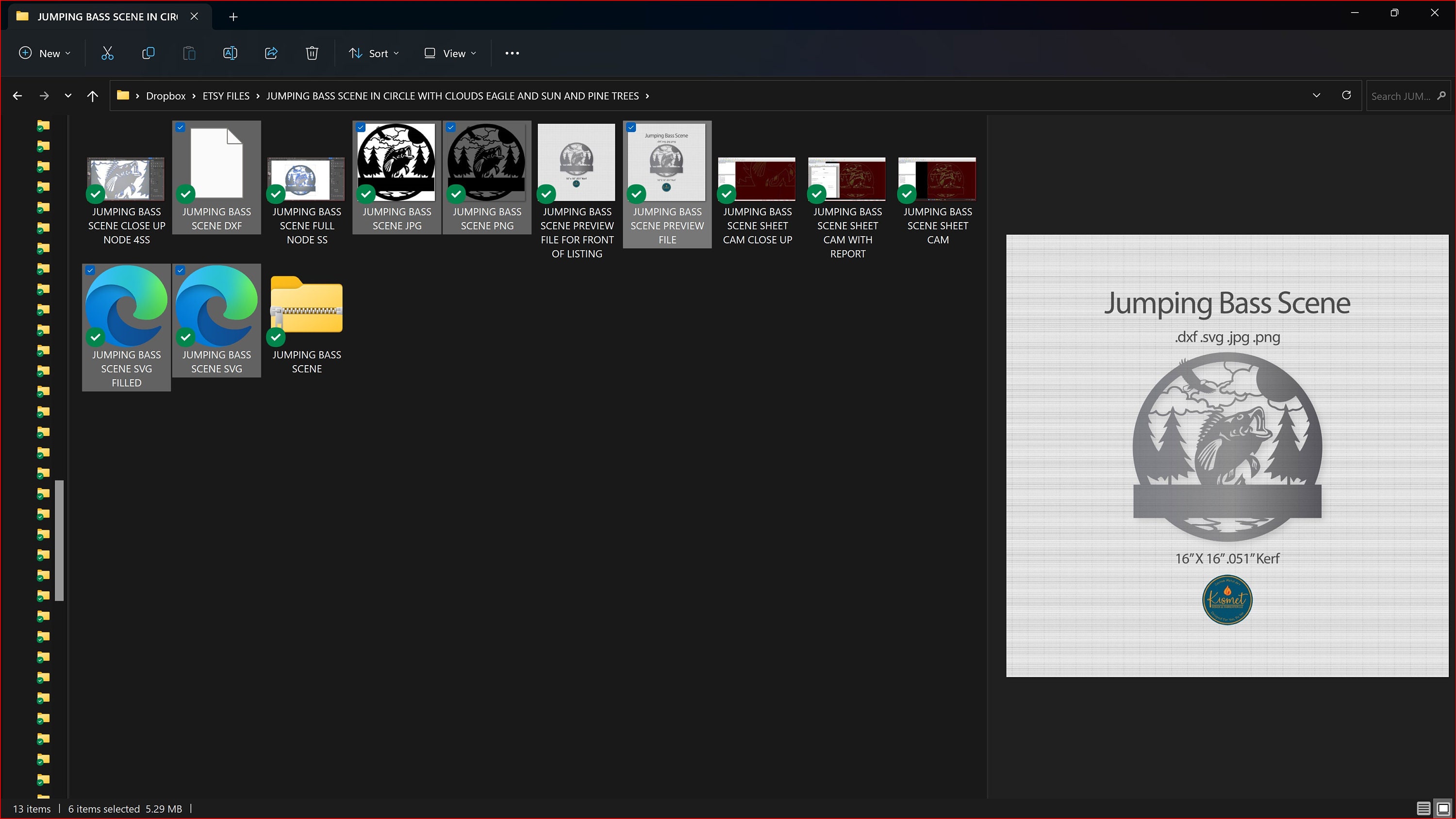 Monogram Bass Sign Dxf File for Cnc Plasma, Fish Scene Svg Files for ...