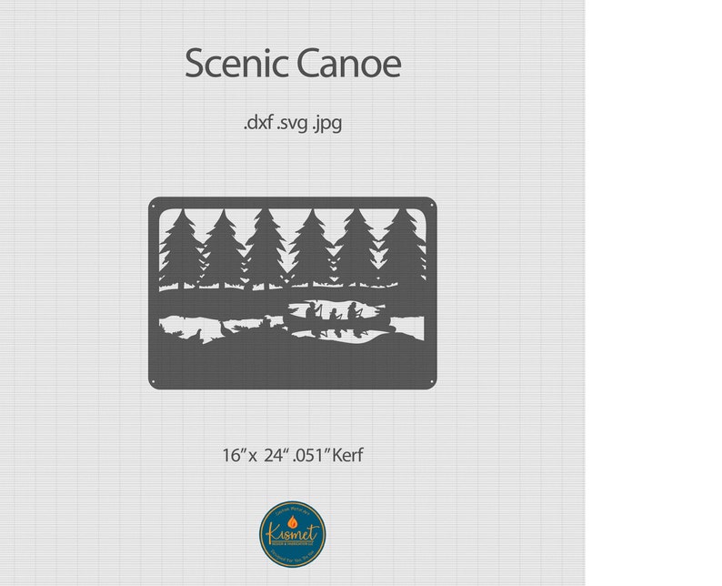 Personalized Water Wall Art Dxf Files for Plasma Canoe SVG - Etsy