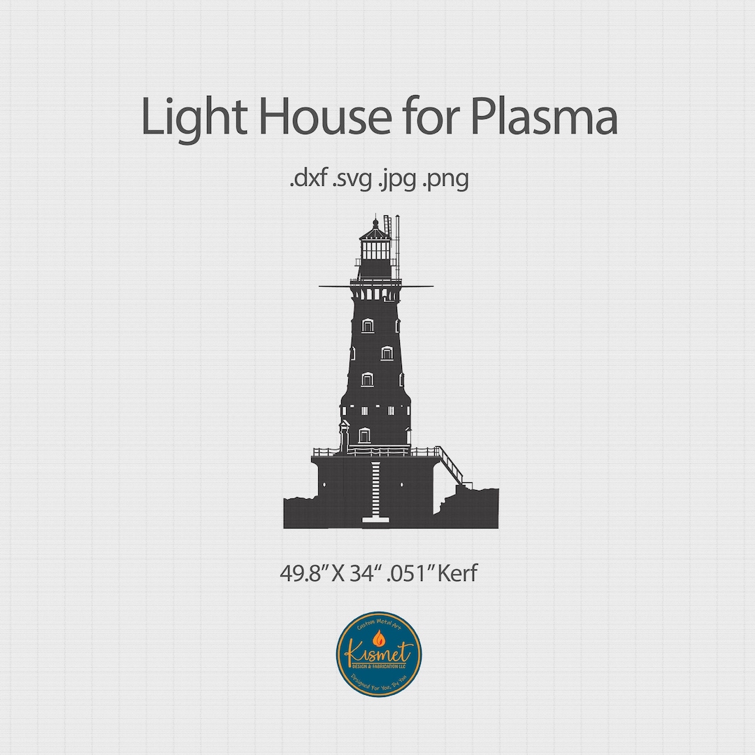 Lighthouse Sign Dxf File for Cnc Plasma, Light House Decor Dxf Cut ...