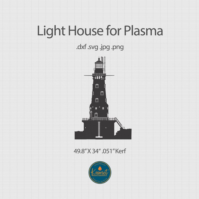Lighthouse Sign Dxf File for Cnc Plasma, Light House Decor Dxf Cut ...