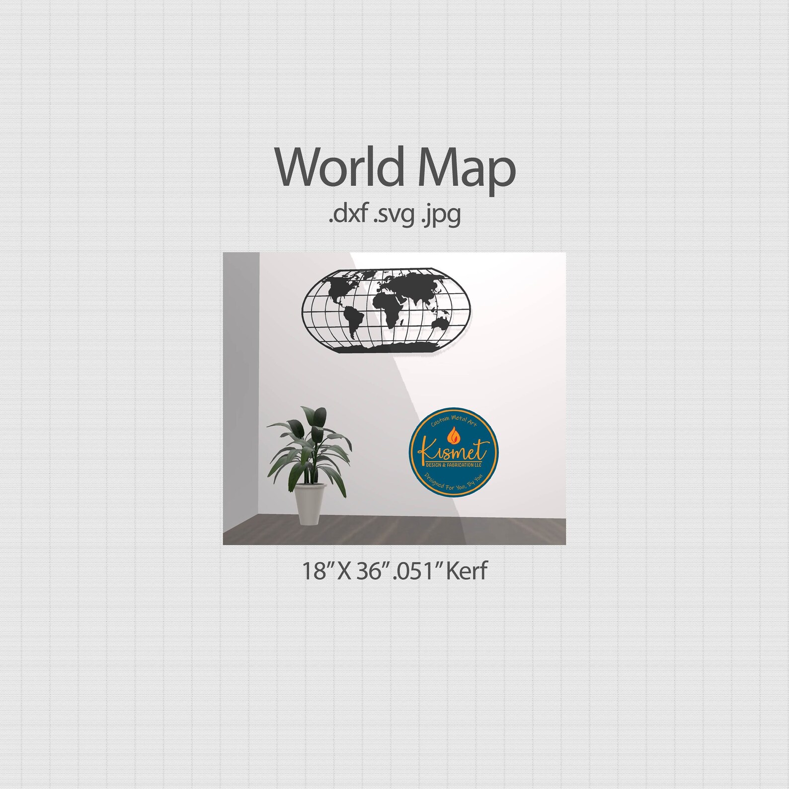 World Map Dxf Cut File for Plasma Cutting, Globe Map Laser Cut File for Laser Cutting, Map of ...