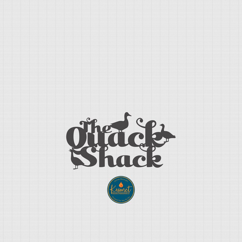 Quack Shack Sign Dxf Files for Plasma, Duck Svg Files for Laser, Duck ...