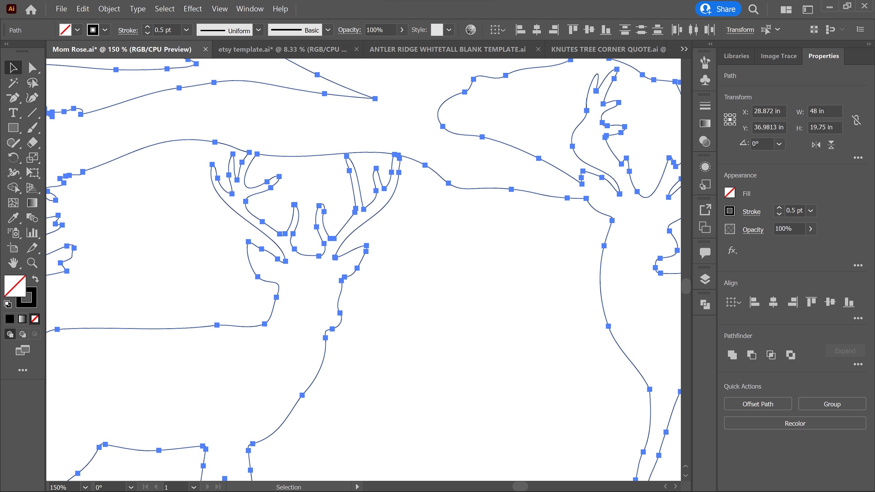 Deer Scene Dxf File for Cnc Plasma, Whitetail Deer Svg Files for Cnc ...