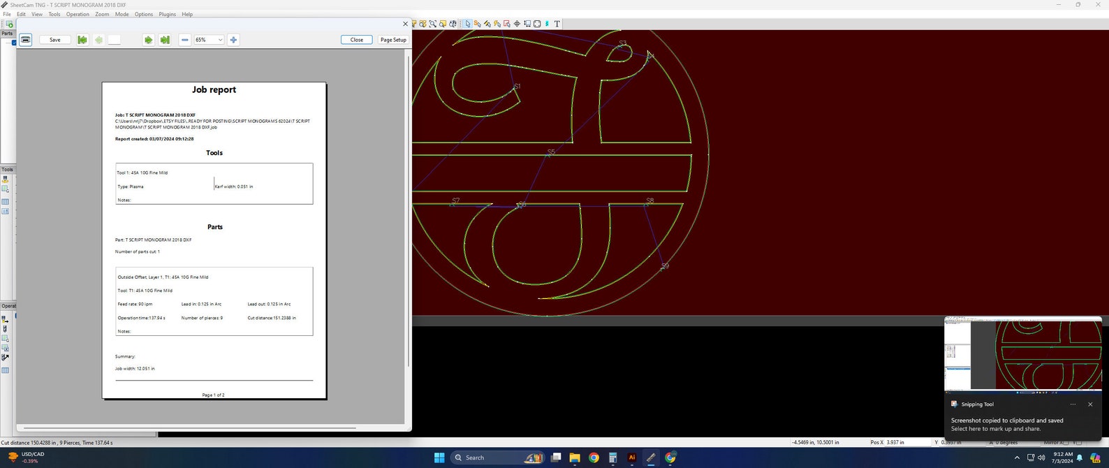 Split Letter Monogram Svg Files for Laser Cut Signs, Letter T Monogram ...