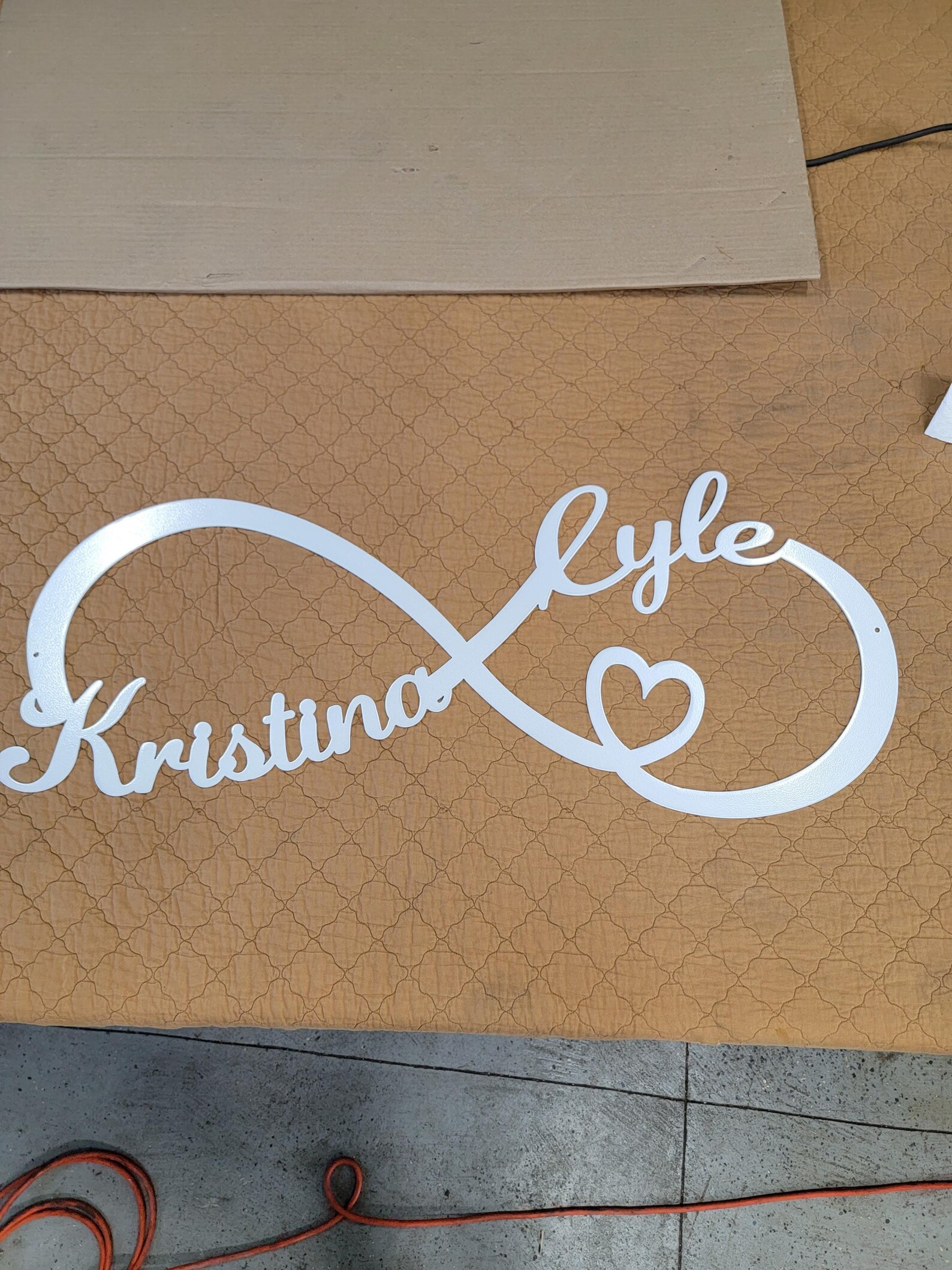 Heart Infinity Symbol Laser Cut File, Wedding Monogram SVG, CNC Plasma ...