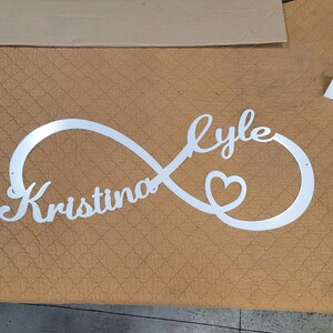 Heart Infinity Symbol Laser Cut File, Wedding Monogram SVG, CNC Plasma ...