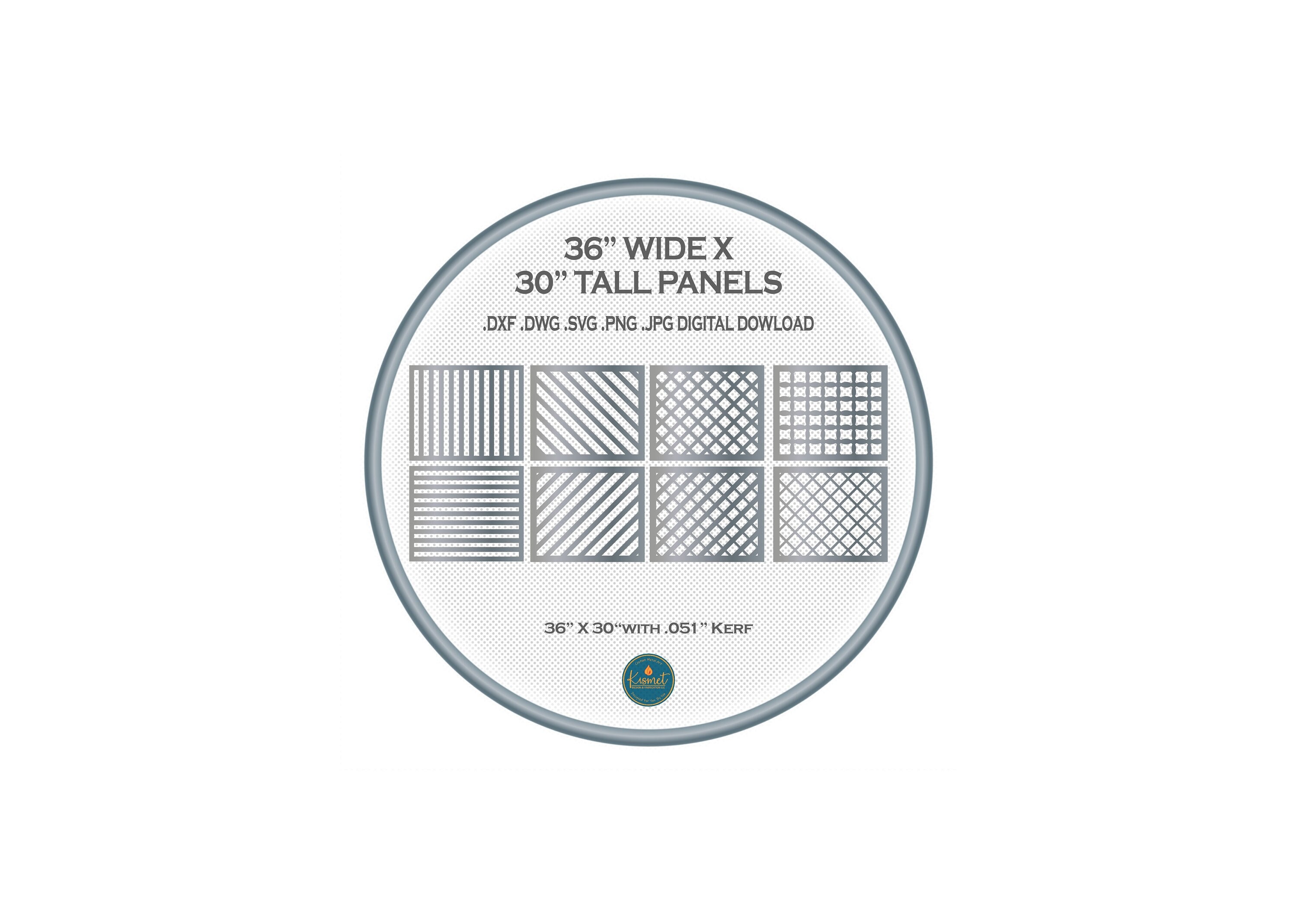 Railing Panel Dxf File Bundle for Cnc, Stair Panel Laser Cut Files for ...
