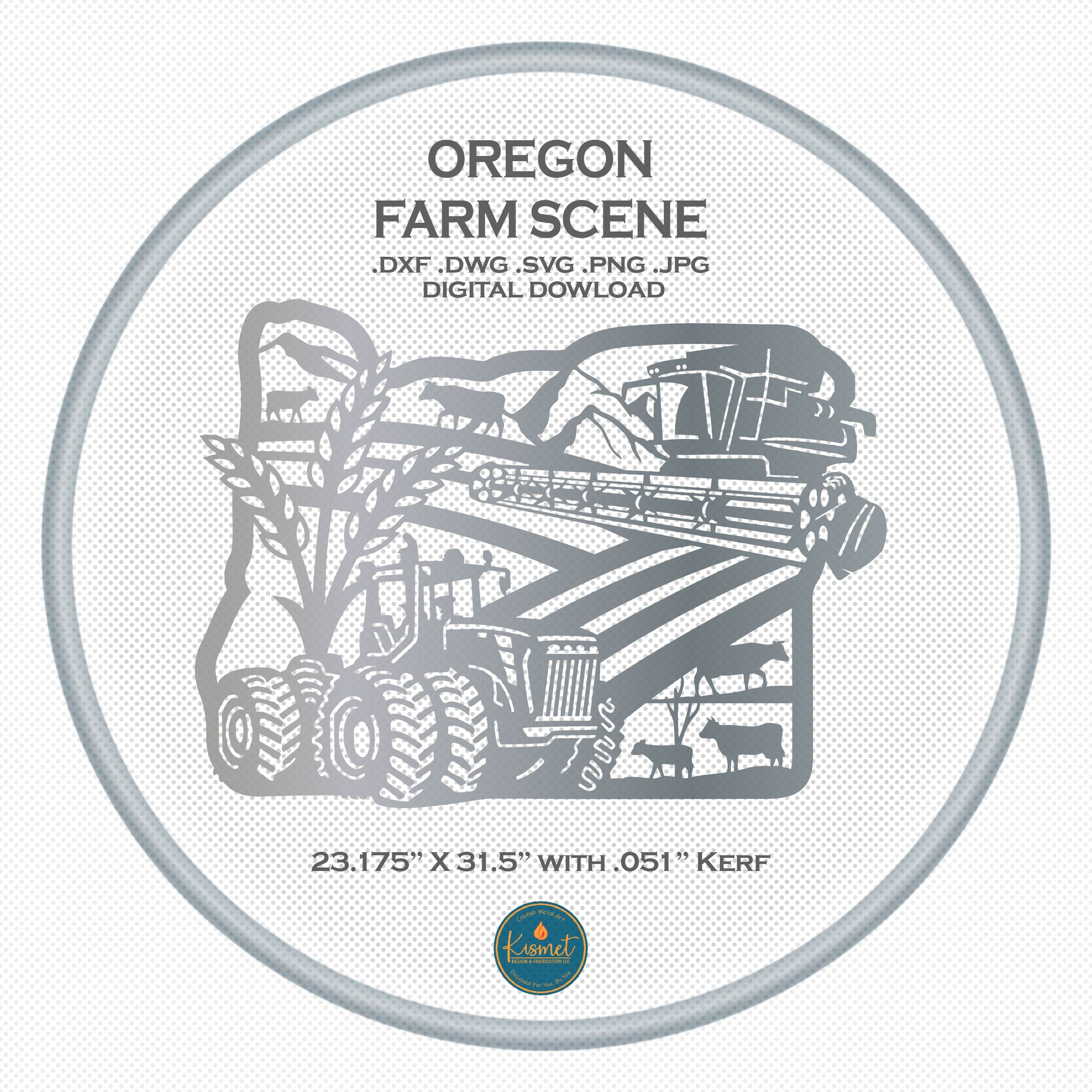 oregon sign laser cut files for cnc, farm scene svg file for plasma ...
