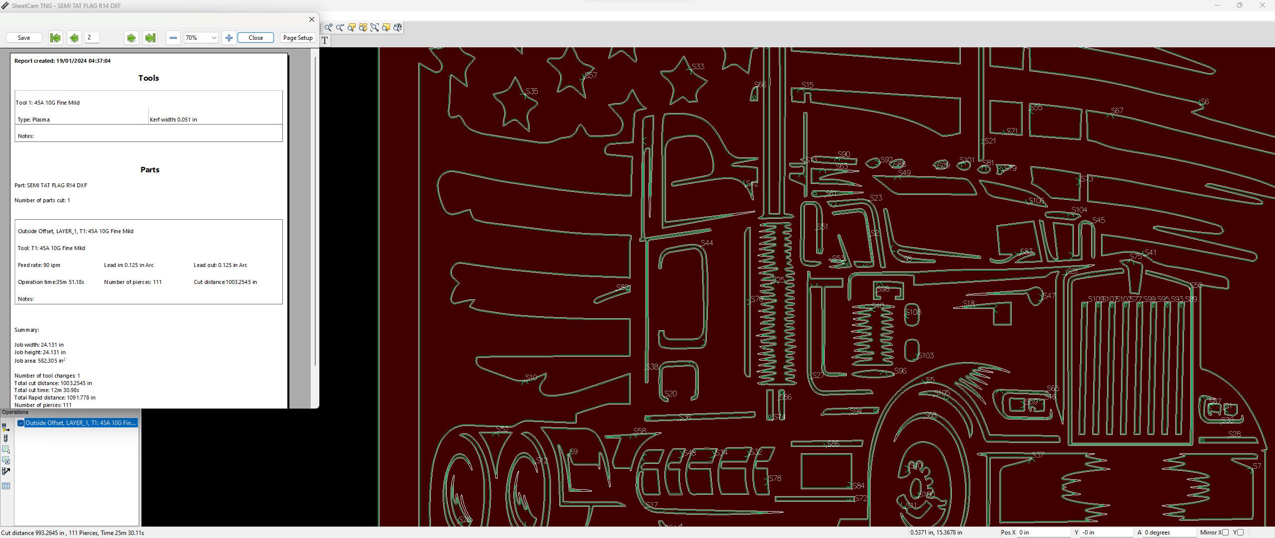 Semi Truck Dxf File for Cnc Plasma Cutting, Semi and Flag Svg File for ...