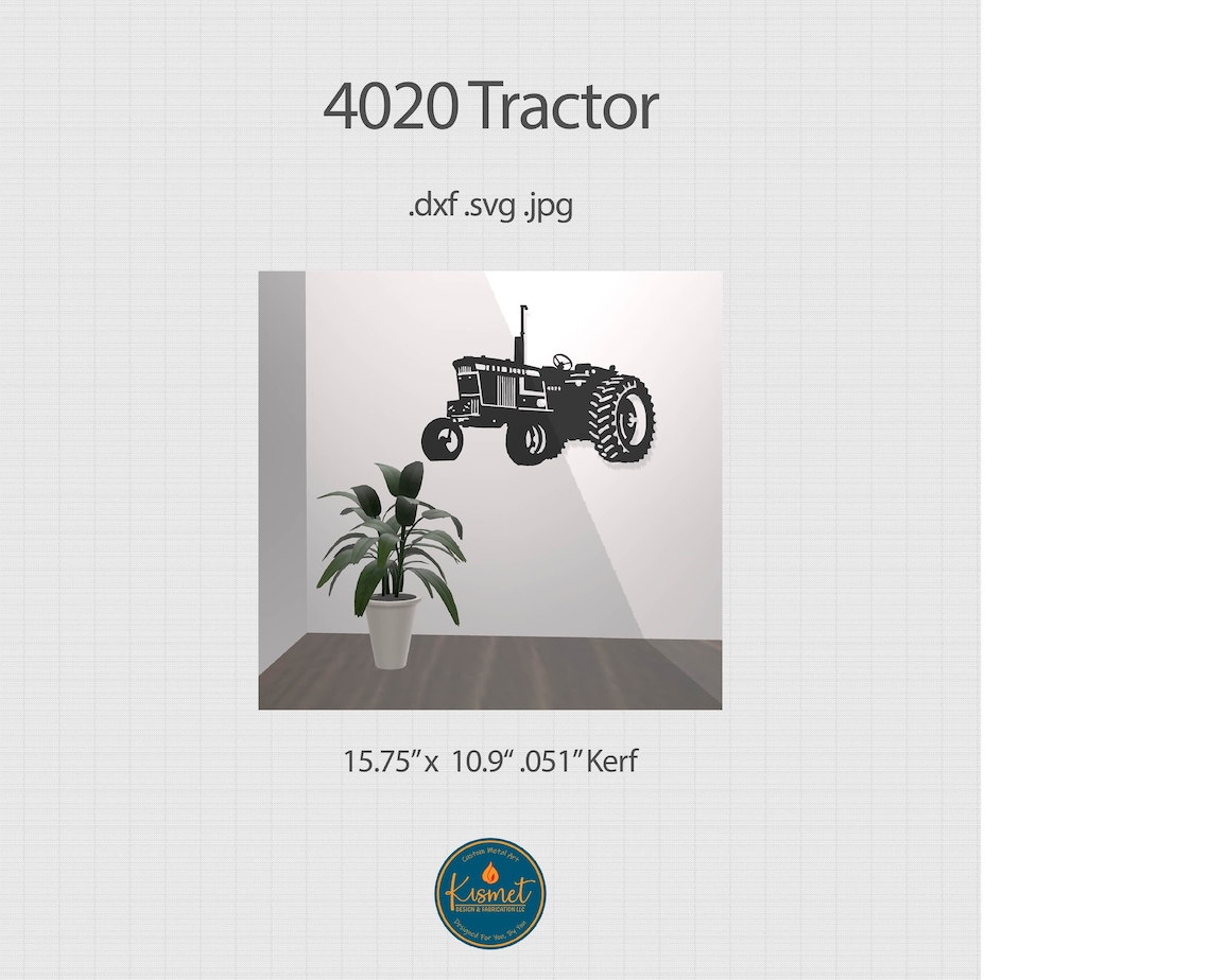 Tractor Dxf for Cnc Plasma, Farm Tractor Cut Files for Laser Cutting ...