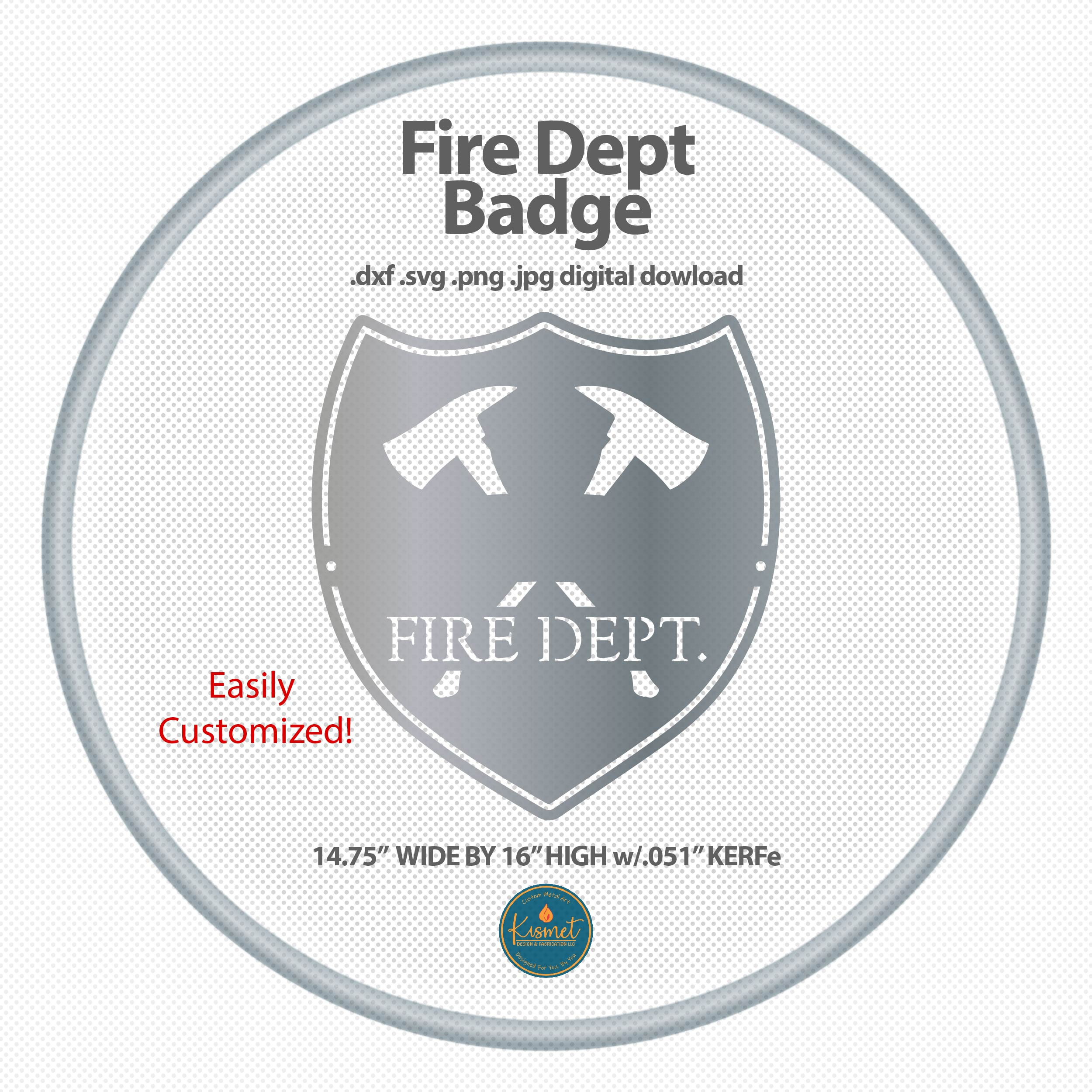 Personalized Fire Department Sign Cut File for Cnc Plasma, Fire Dept ...