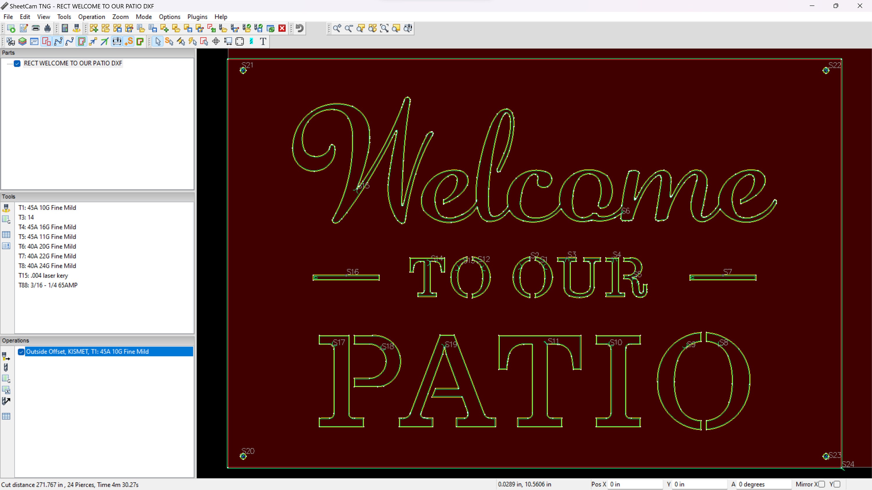 Welcome Dxf File for Cnc Plasma, Patio Cut Files, Kismet Cut Ready DXF ...