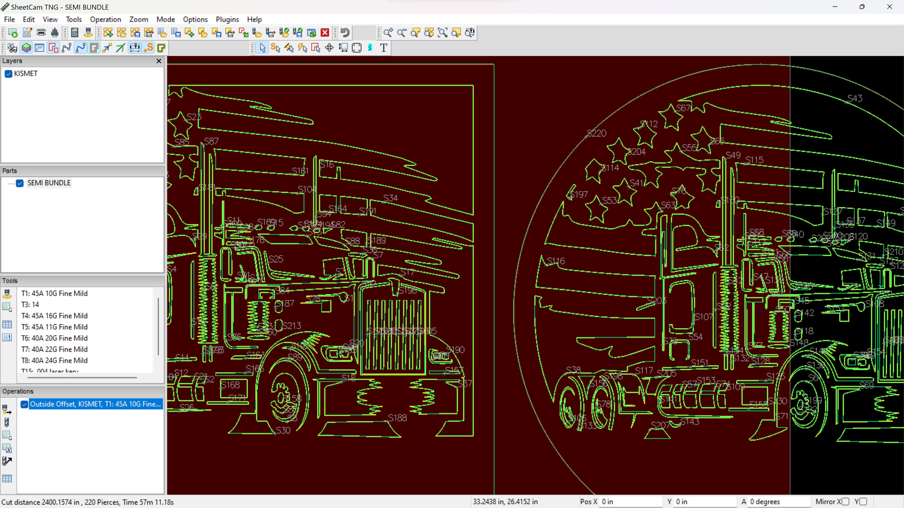Semi Truck Dxf File for Cnc Plasma Cutting, American Truck Svg File for ...