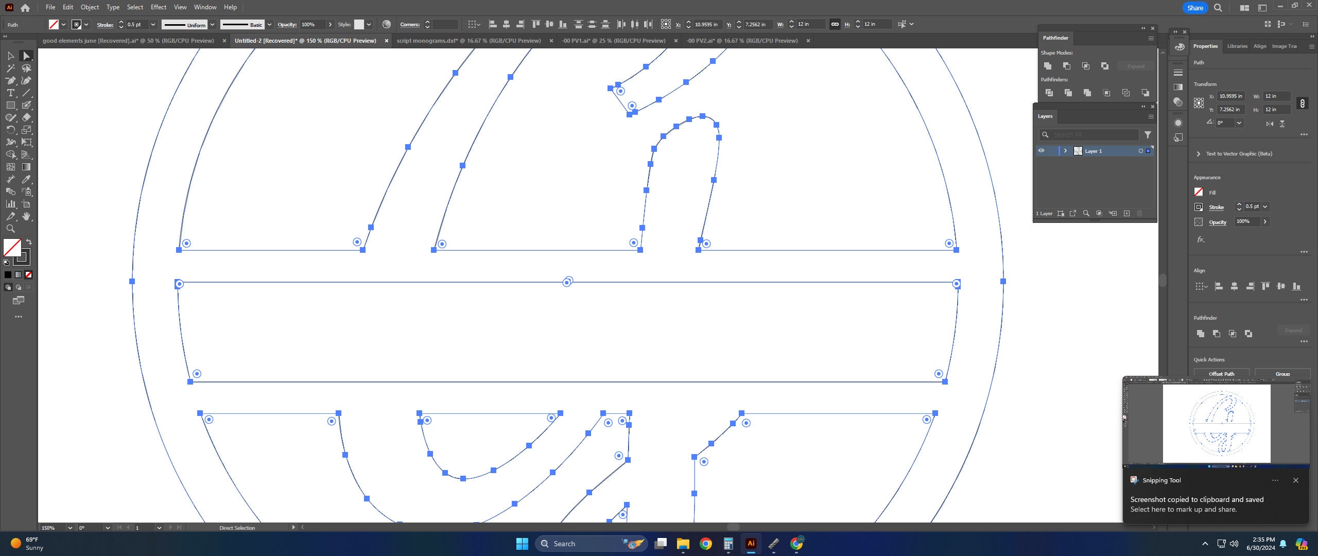 Split Letter Monogram Svg Files for Laser Cut Signs, Letter G Monogram ...