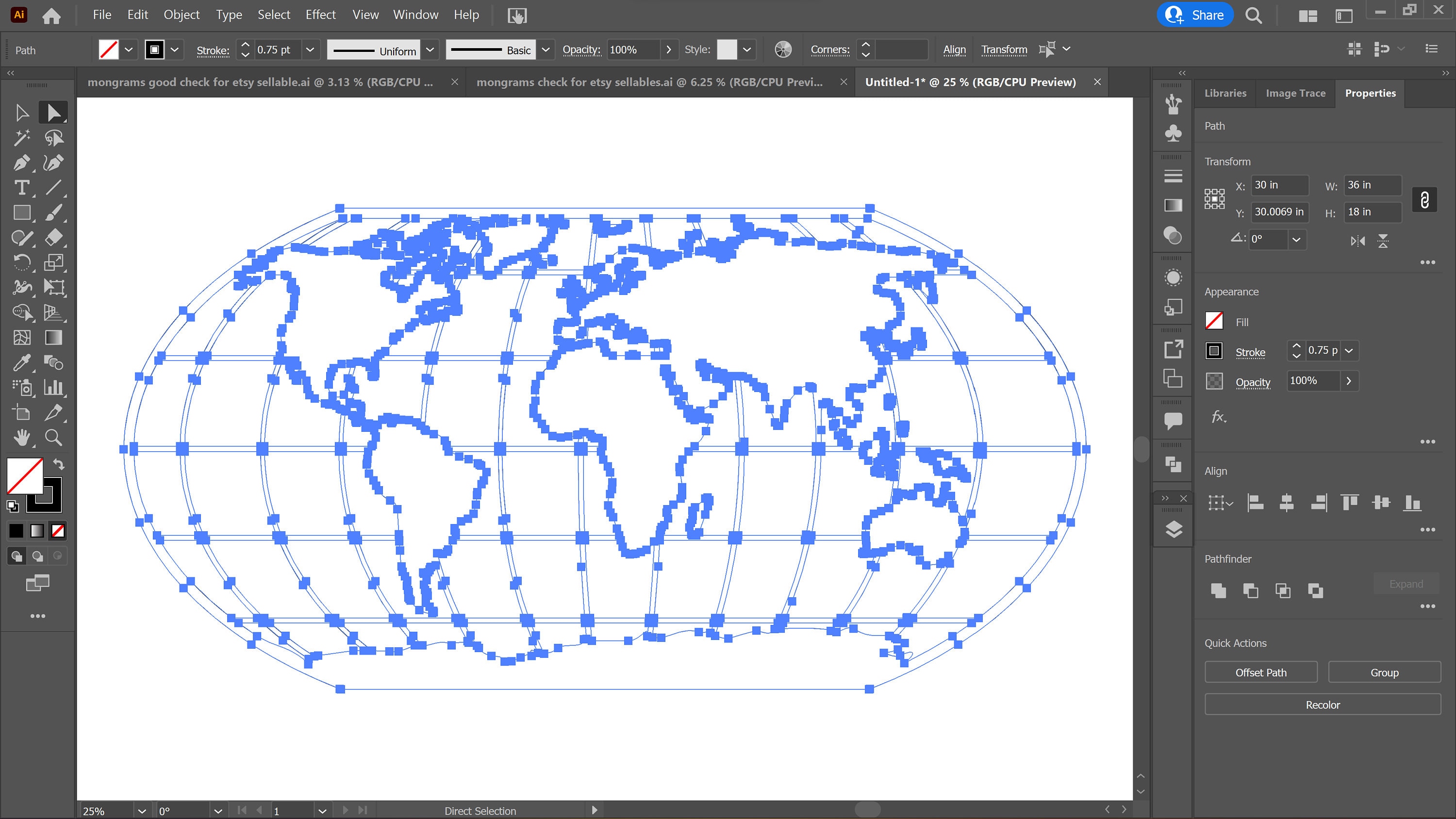 World Map Dxf Cut File for Plasma Cutting, Globe Map Laser Cut File for ...