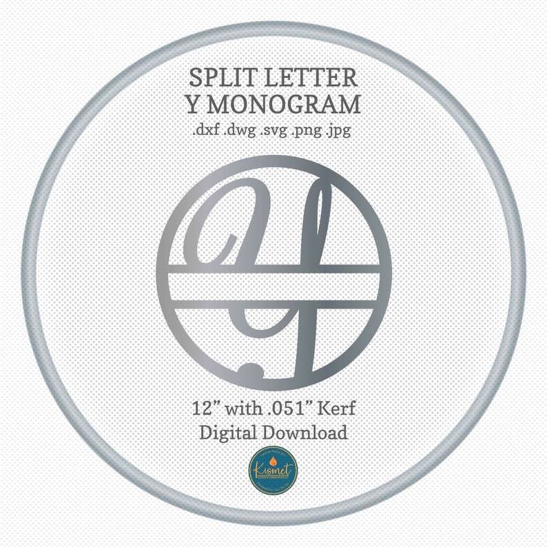 Y Split Letter Monogram SVG, Laser Cut Files, CNC Plasma DXF, Xtool Png ...