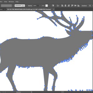 Elk Mountain Nature Scene: Plasma Laser Cutting Files (SVG, DXF, PNG ...
