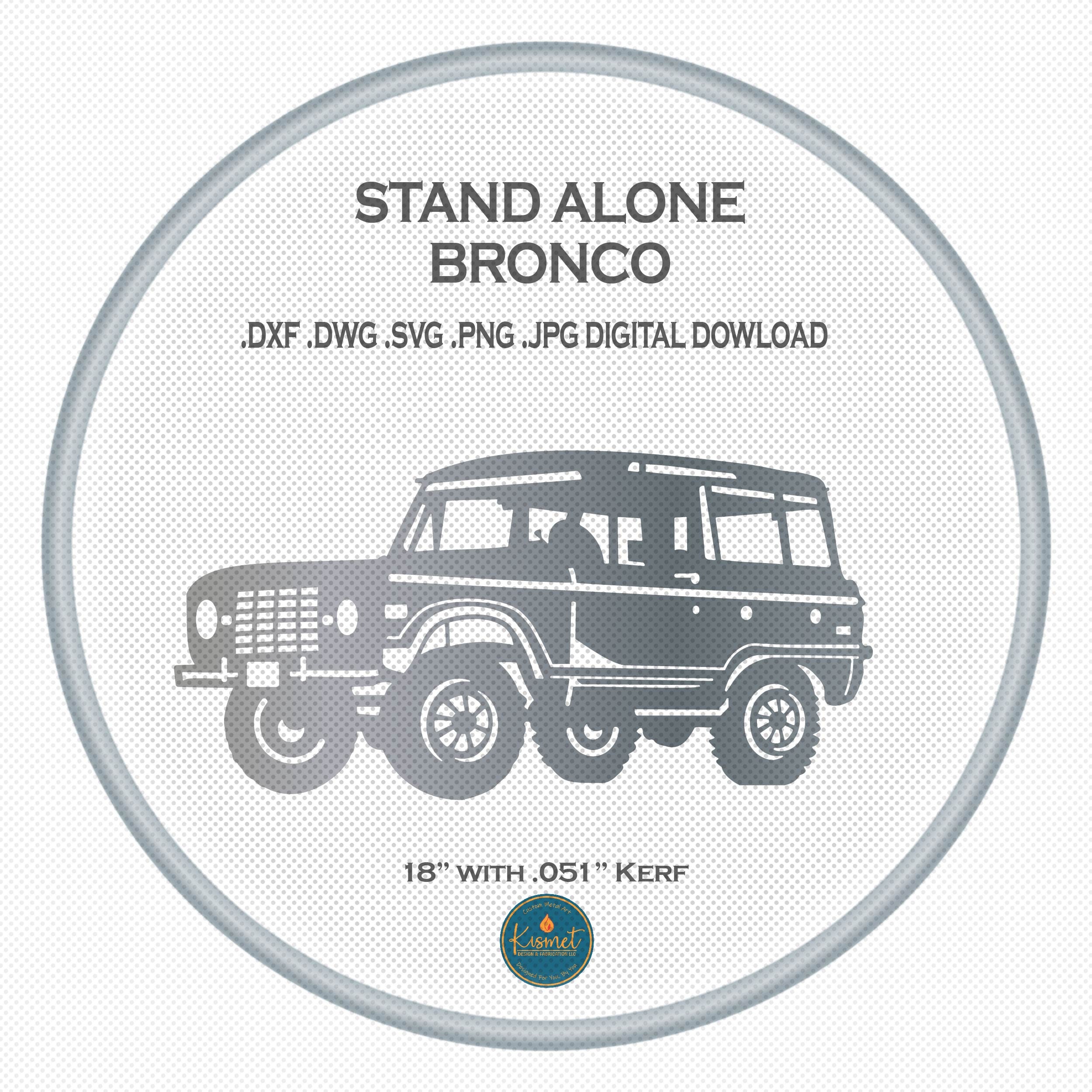 Bronco Truck Dxf Files for Cnc Plasma Cutting, Bronco Sign Svg Files ...