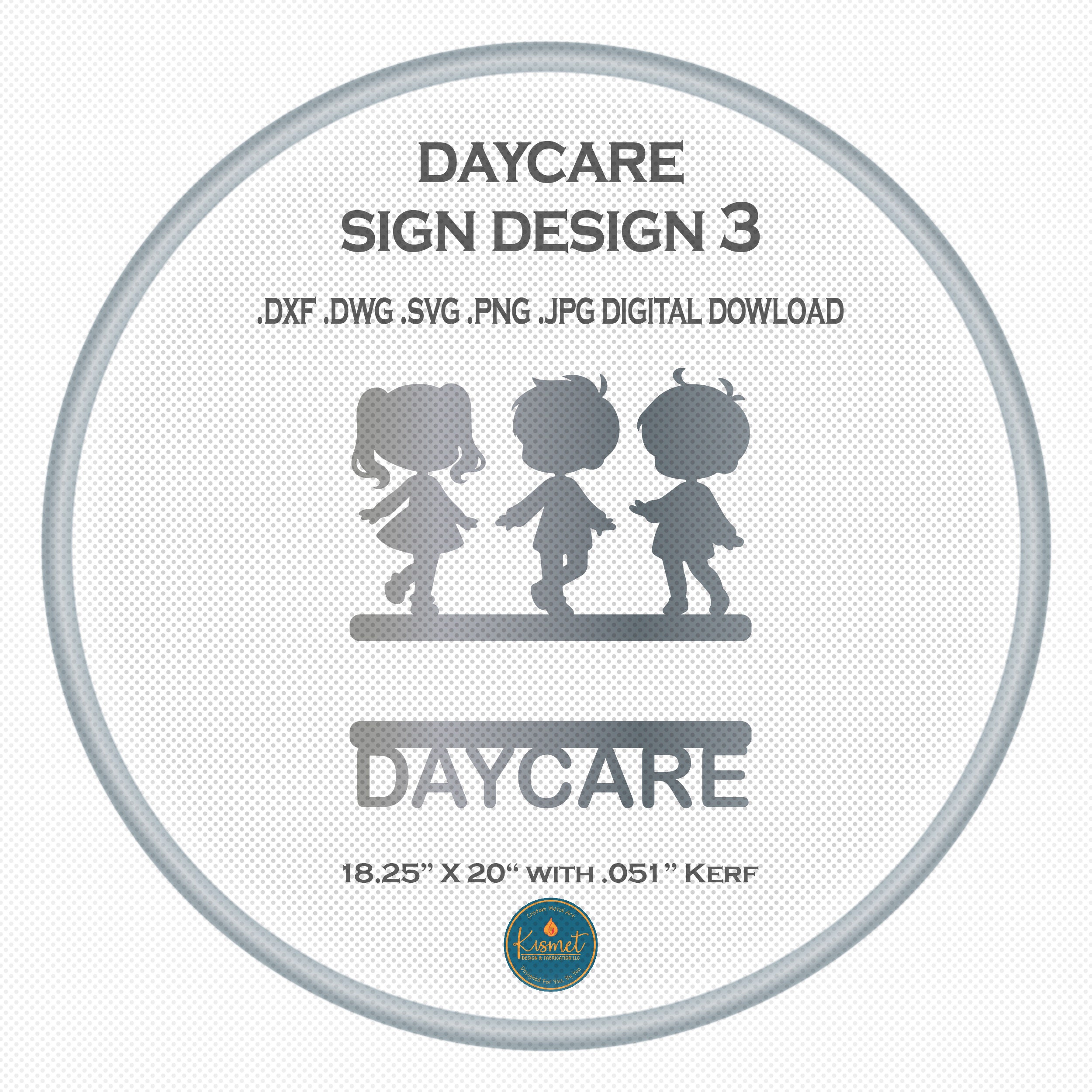 Daycare Sign Dxf File for Cnc Plasma Cutting, Custom Business Sign Svg ...