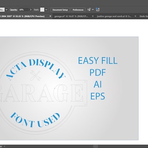 Garage Sign DXF File, Custom Car Sign SVG, CNC Plasma, Laser Cut Files ...