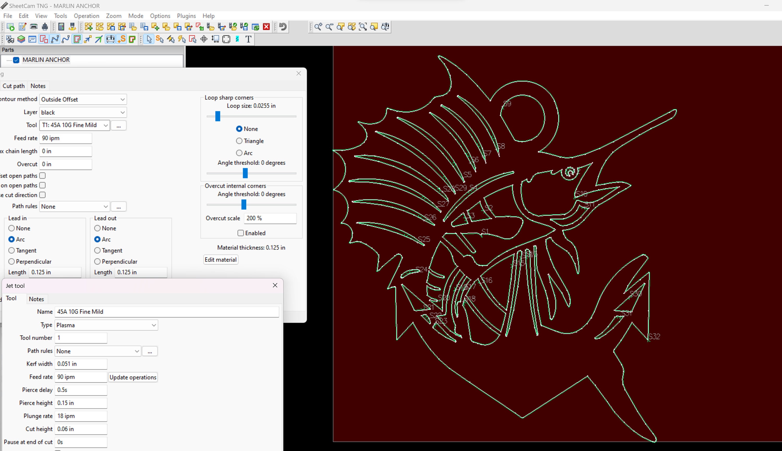 Fish Dxf Files for Cnc Plasma Cutting, Anchor Svg Files for Laser Cut ...