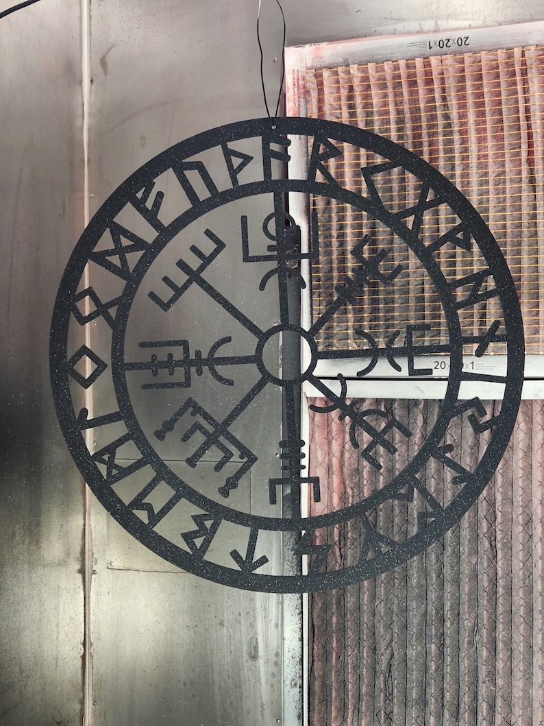 Vegvisir Metal Wall Art Compass Sign Cut Files for CNC Plasma Cutting ...