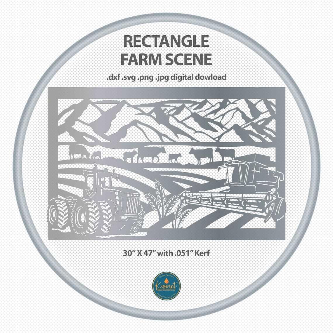 Farm Scene Plasma Cut Files for Cnc, Custom Farm Sign Svg Files for ...
