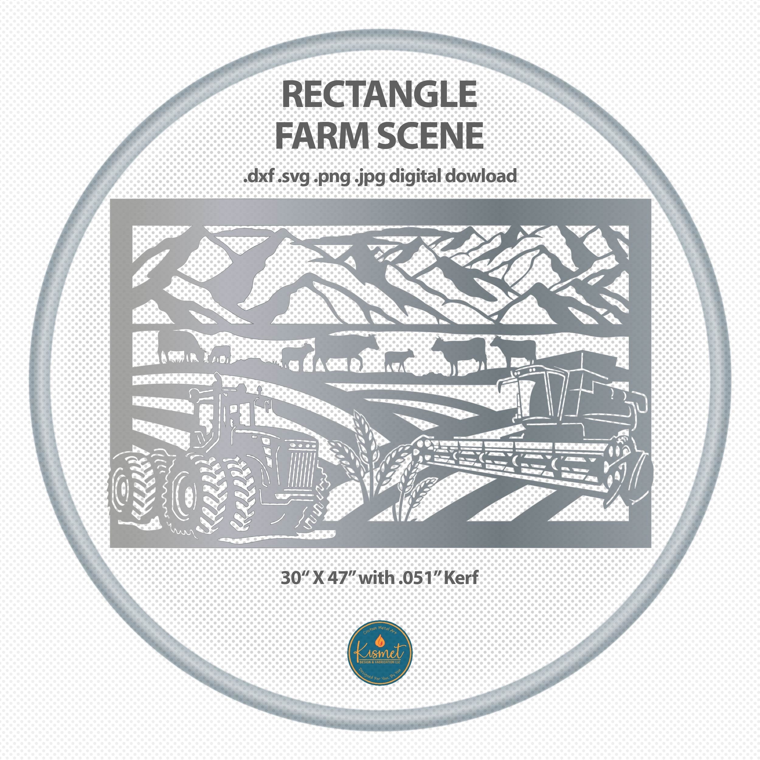 Farm Scene Plasma Cut Files for Cnc, Custom Farm Sign Svg Files for ...