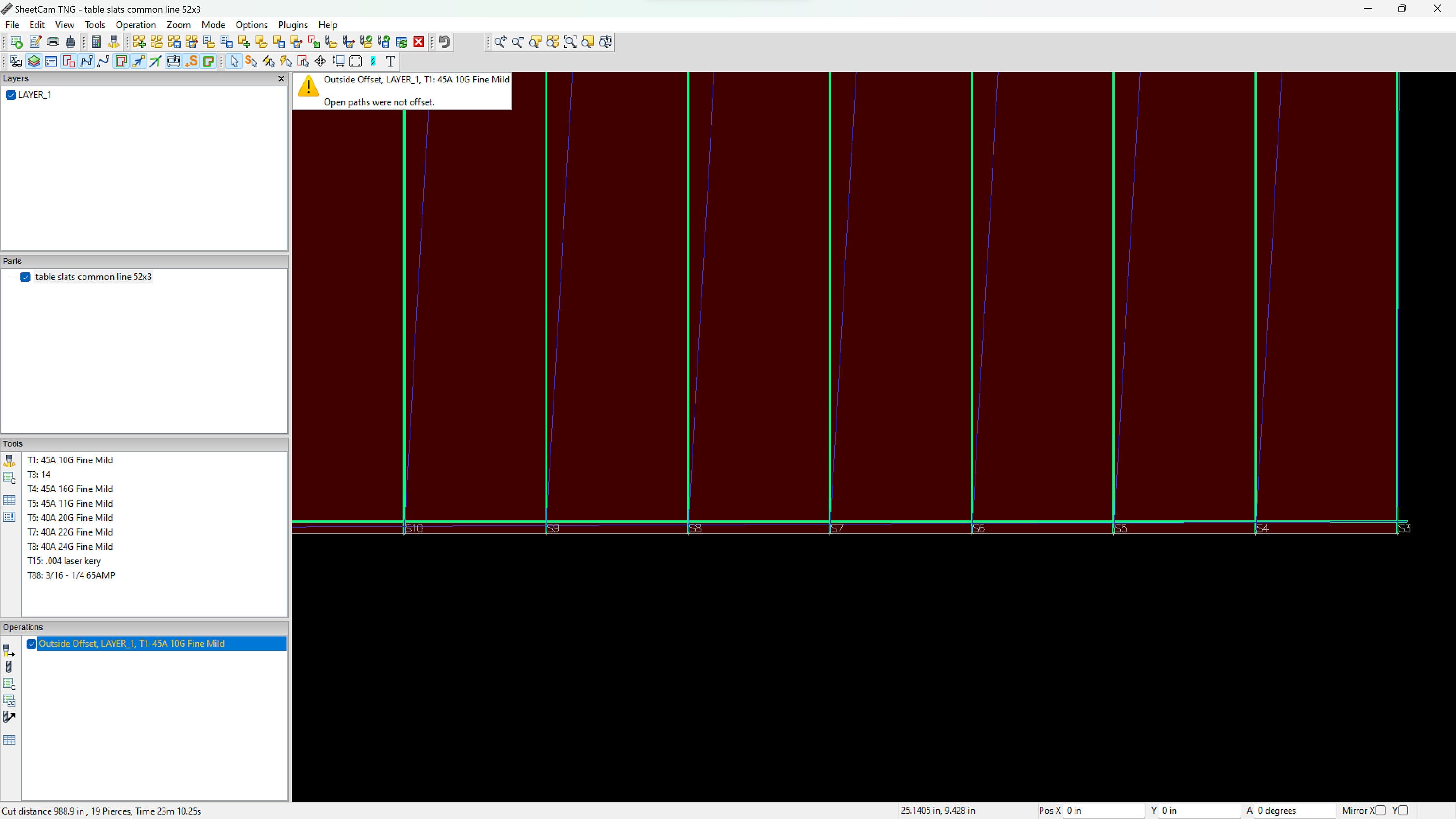 Common Line Cutting Slats Dxf Files for Cnc Plasma, Replacement Slats ...
