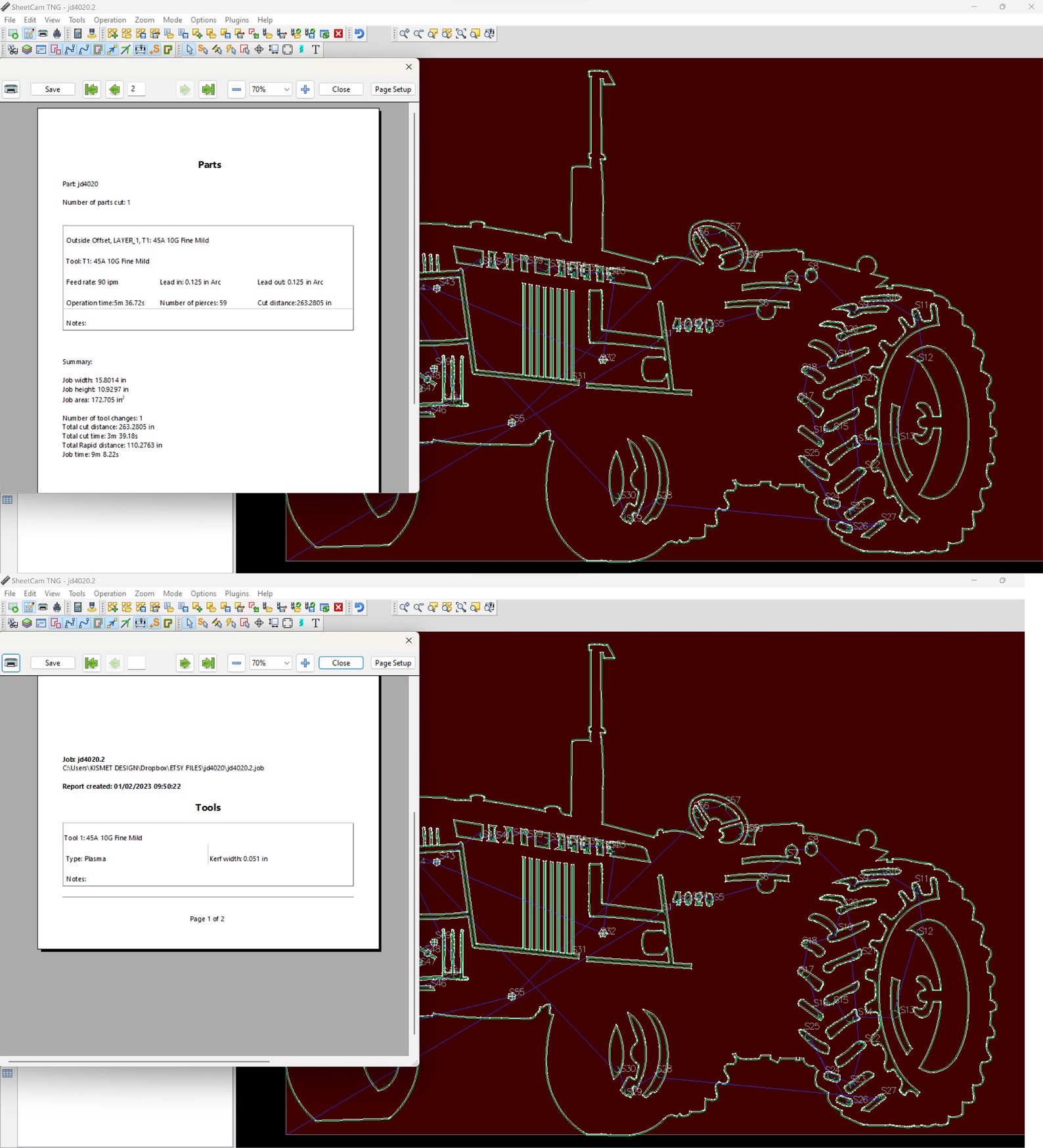 Tractor Dxf for Cnc Plasma, Farm Tractor Cut Files for Laser Cutting ...