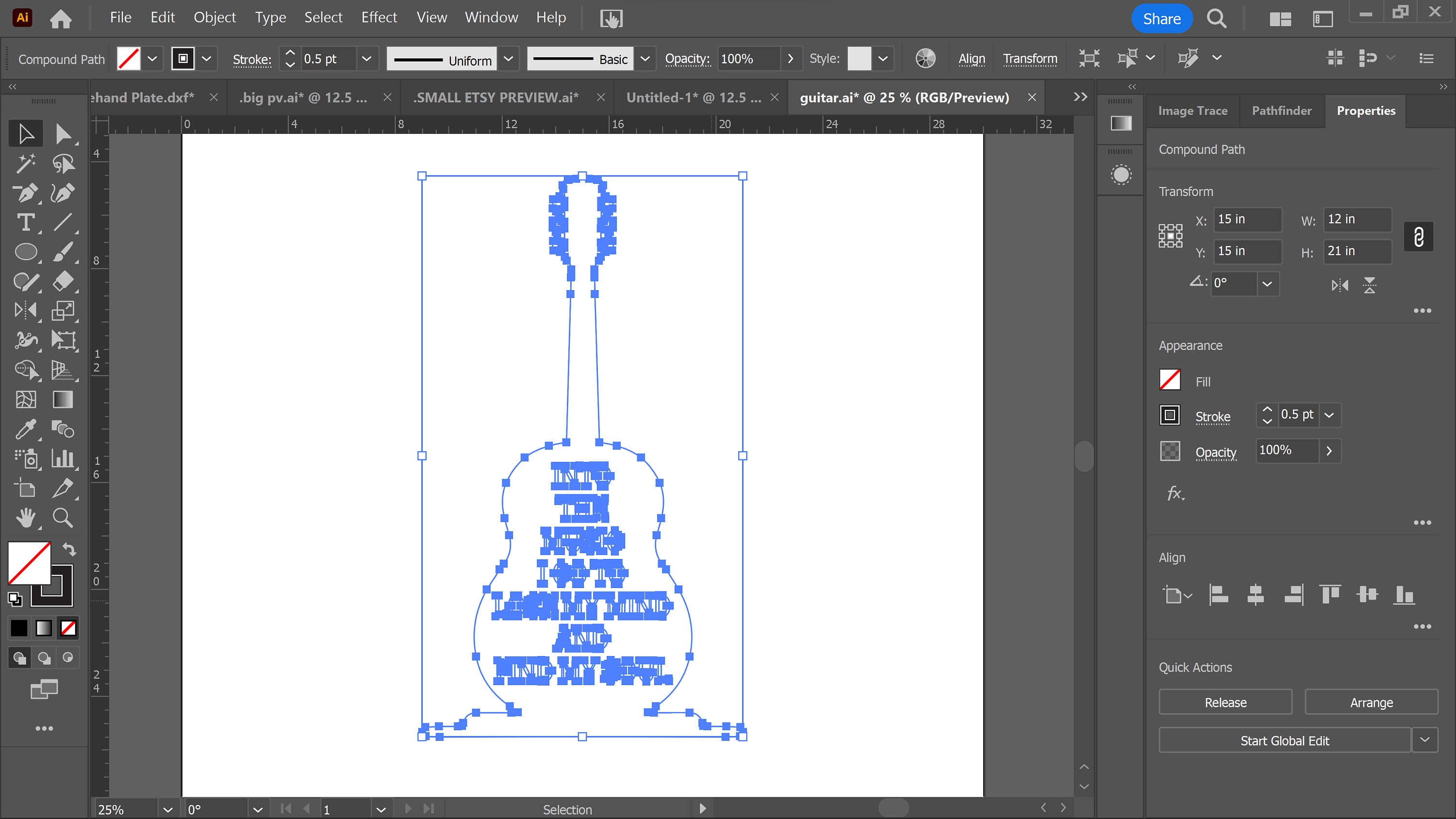 Guitar Dxf Plasma Cutting File for Cnc, Music Svg Laser Cut File for Guitar Wall Art, Into the ...